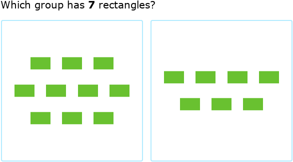 IXL | Represent numbers - up to 7 | Kindergarten math