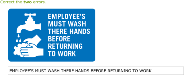 IXL | Correct errors with signs | 11th grade language arts