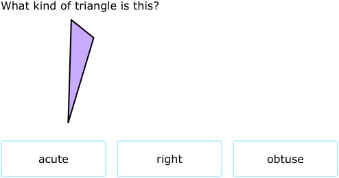 IXL | Acute, obtuse, and right triangles | 3rd grade math