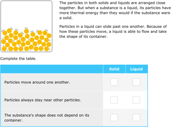 IXL | Particle motion and changes of state | 6th grade science