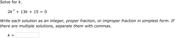 IXL - Solve a quadratic equation by factoring (Algebra 2 practice)