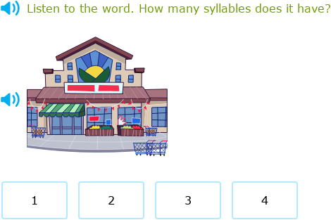 IXL | How many syllables does the word have? | 4th grade language arts