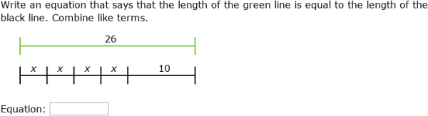 IXL | Model equations using length diagrams | 7th grade math