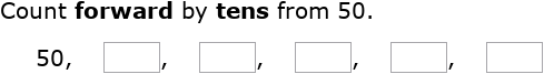 IXL | Count forward and backward by tens | Kindergarten math