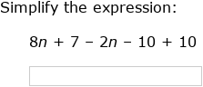 IXL | Add and subtract linear expressions | 7th grade math