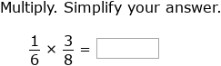 IXL | Multiply fractions | 7th grade math