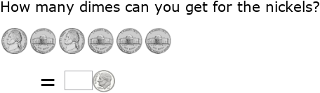 IXL | Exchanging pennies, nickels, and dimes - with pictures | 1st ...
