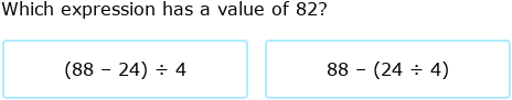 IXL | Evaluate numerical expressions with parentheses in different ...