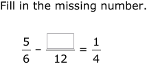 IXL | Complete addition and subtraction sentences with fractions | 5th ...
