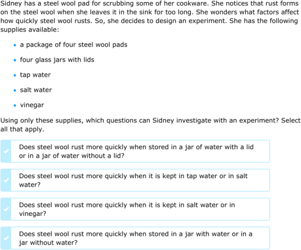 IXL | Identify questions that can be investigated with a set of ...