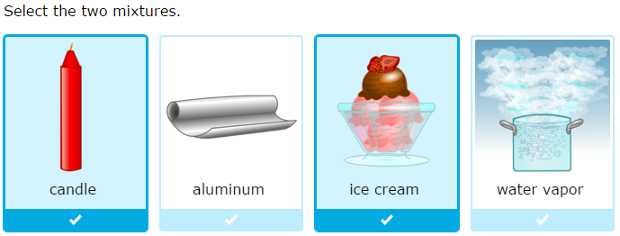 IXL - Identify mixtures (3rd grade science practice)