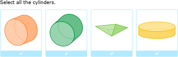 IXL | Select three-dimensional shapes | Kindergarten math