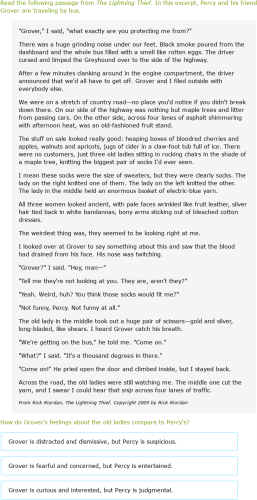 IXL | Analyze passages from The Lightning Thief: Part 1 | 7th grade ...