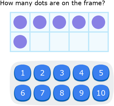 IXL | Count on ten frames - numbers 6 to 10 | Kindergarten math