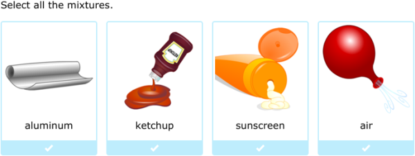 IXL | Identify mixtures | 4th grade science