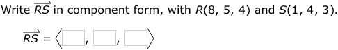 IXL - Find the component form of a three-dimensional vector (Precalculus practice)