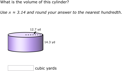 IXL | Volume of cylinders | 8th grade math