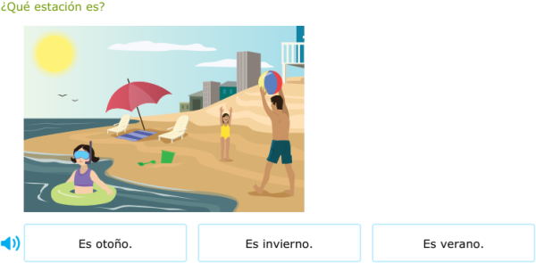 IXL | Weather and seasons | Spanish