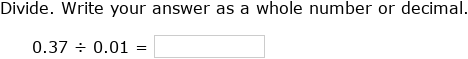 IXL | Divide decimals by 0.1 or 0.01 | 5th grade math