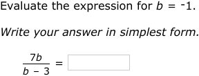 IXL - Evaluate rational expressions (Algebra 1 practice)