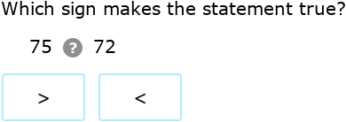 IXL | Compare numbers up to 120 using symbols | 1st grade math