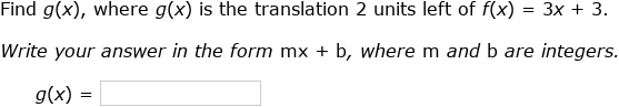 IXL - Transformations of linear functions (Algebra 2 practice)