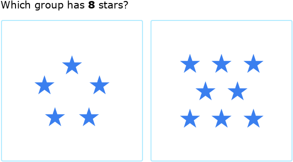 IXL | Represent numbers - up to 9 | 1st grade math