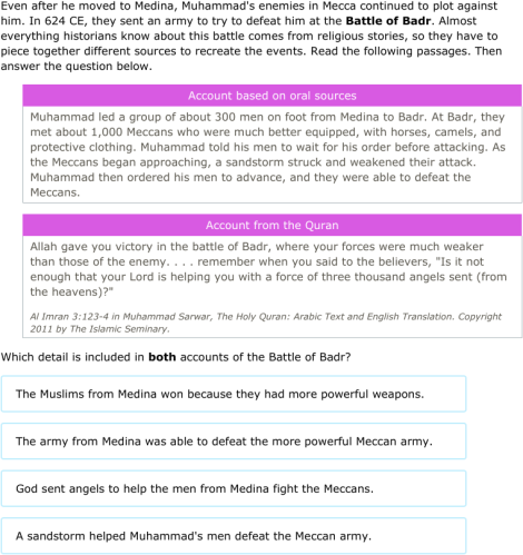 IXL | Origins of Islam | 7th grade social studies