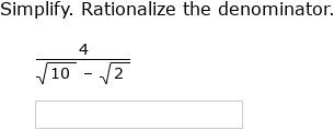 IXL - Simplify radical expressions using conjugates (Algebra 2 practice)