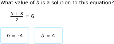 IXL | Which x satisfies an equation? | 8th grade math