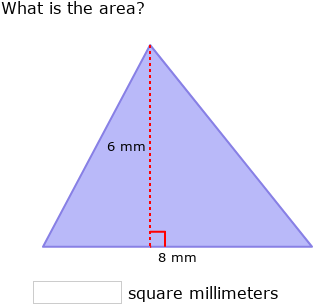 IXL | Area of squares and triangles: review | 8th grade math