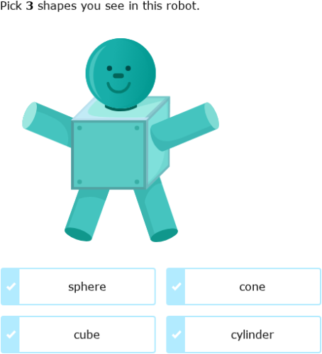 IXL | Three-dimensional shapes in real-world objects | 2nd grade math