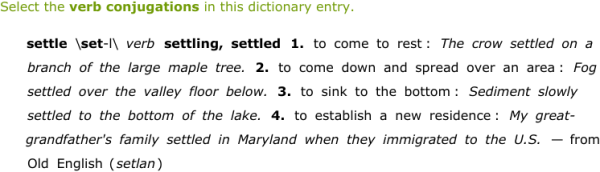 IXL | Use dictionary entries | 10th grade language arts