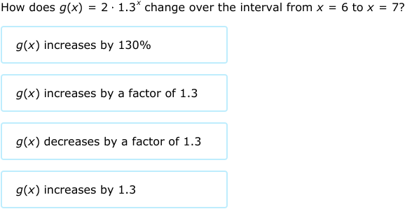 IXL - Exponential functions over unit intervals (Algebra 2 practice)