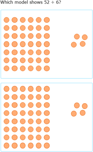 IXL | Pick the model that shows a division expression | 4th grade math