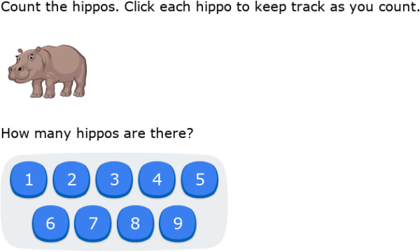 IXL | Learn to count - up to 9 | Kindergarten math