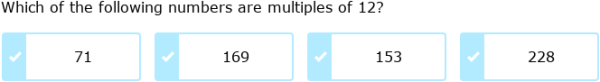 IXL | Choose the multiples of a given number up to 12 | 4th grade math