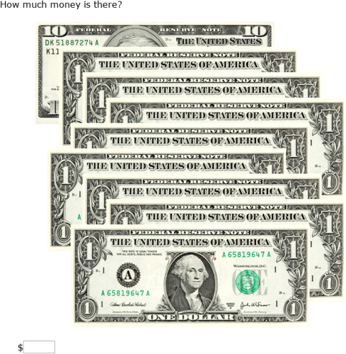 IXL | Count bills up to $20 | 3rd grade math