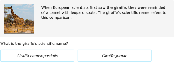 IXL | Origins of scientific names | 5th grade science
