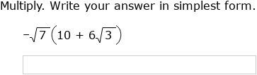 IXL - Simplify radical expressions using the distributive property (Geometry practice)