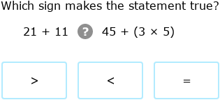 IXL | Compare expressions involving addition and multiplication | 6th ...