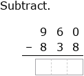 IXL | Subtract numbers up to three digits: with regrouping | 3rd grade math