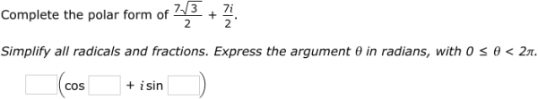 IXL - Convert complex numbers from rectangular to polar form ...