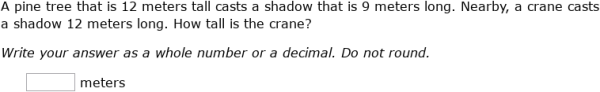 IXL | Similar figures: shadow word problems | 6th grade math