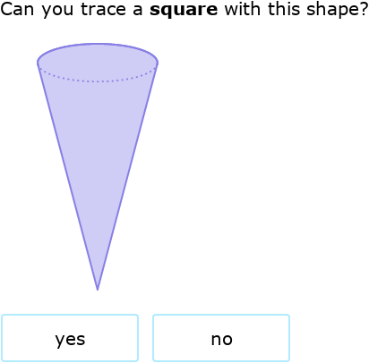 IXL | Identify shapes traced from solids | Pre-K math
