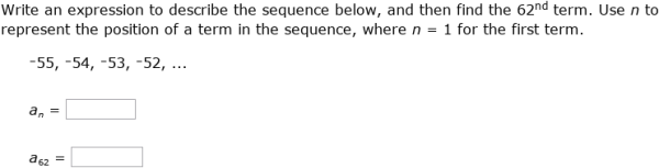 IXL - Write a formula for an arithmetic sequence (Precalculus practice)