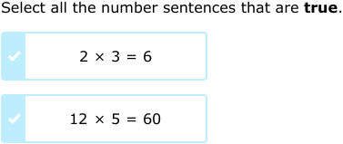 IXL | Multiplication facts up to 12: true or false? | 3rd grade math