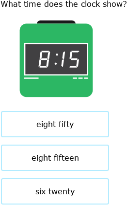 IXL | Match digital clocks and times: to the nearest 5 minutes | 3rd ...