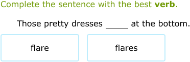 IXL | Use the correct subject or verb | 4th grade language arts