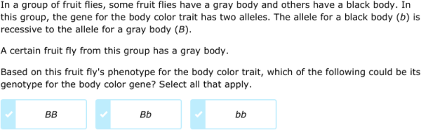IXL | Genetics vocabulary: dominant and recessive | 6th grade science